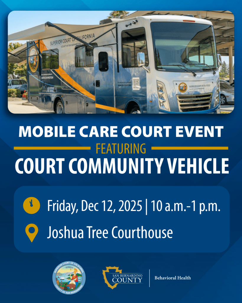 County’s mobile CARE Court will be on-site to provide free mental ...