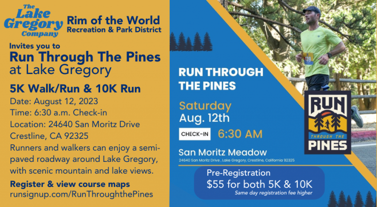 Lake Gregory readies for annual Run Through the Pines 10K, 5K run/walk ...