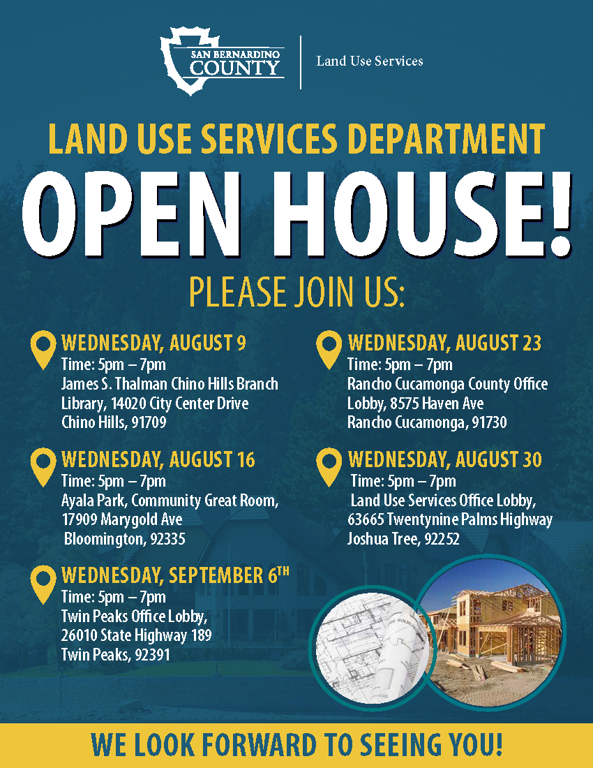 Land Use Services hosts open houses across the county – Welcome to San ...