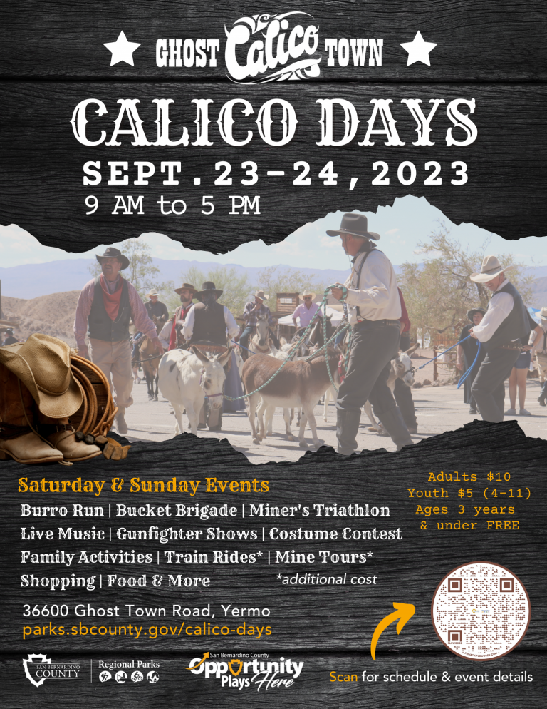 Calico Ghost Town celebrates its 57th annual Calico Days event with Old ...