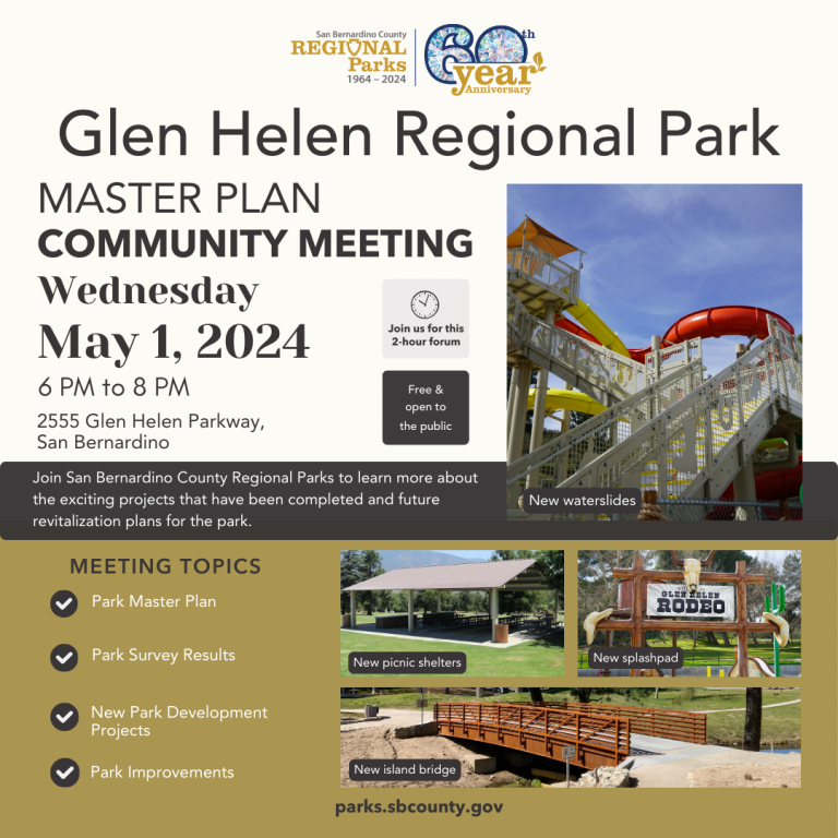 Regional Parks seeks public input for Glen Helen master plan – Welcome ...