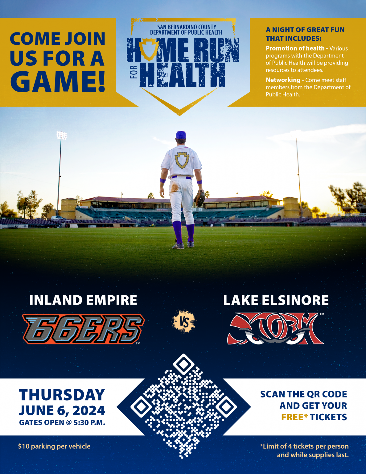 Free Home Run for Health baseball game aims to educate fans on health ...